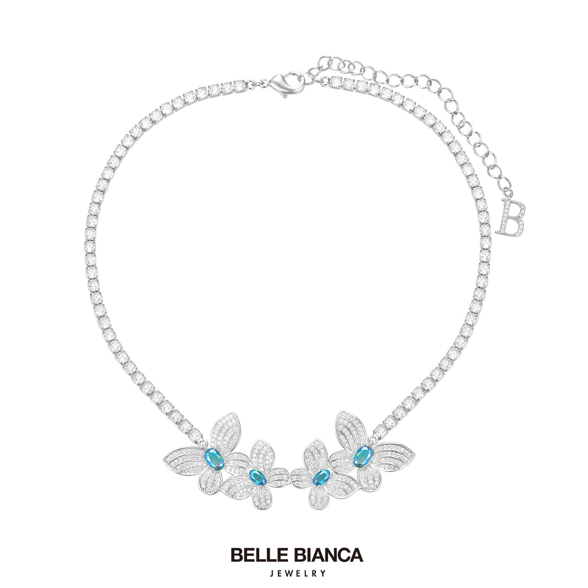 Belle Blue Butterfly Necklace – BelleBianca